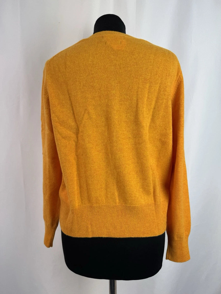 M&S Autograph Women’s 100%Cashmere Cardigan Mustard Yellow Ochre Crew ...
