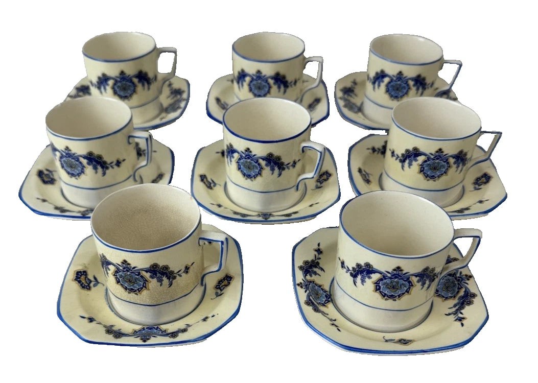 Vintage Tudor Ware Baker Bros Longton Staffs Espresso Cup & Saucer Set ...